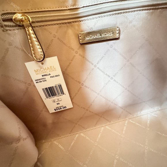 Michael Kors | Bags | Michael Kors Mirella Medium East West Tote Satchel Shoulder Bag Mk Pale ...